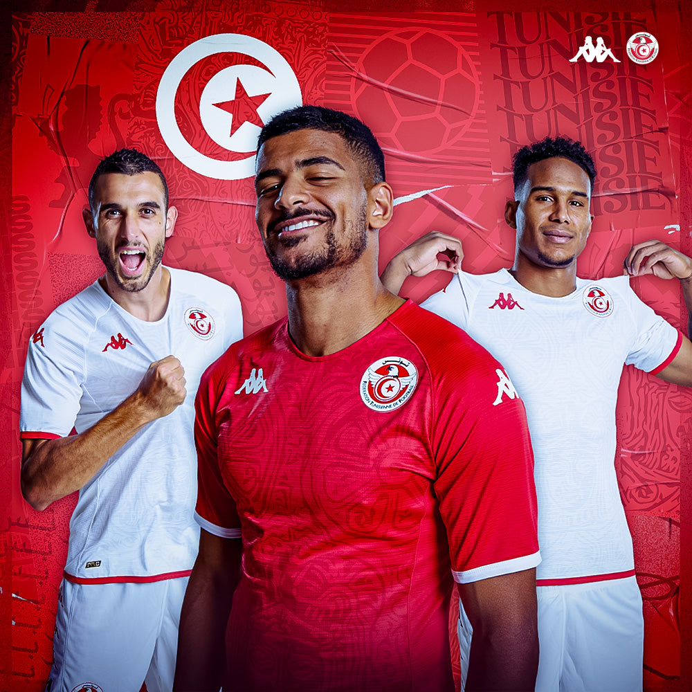 KAPPA DEVOILE 2 NOUVEAUX MAILLOTS DE LA TUNISIE POUR LA COUPE DU MONDE